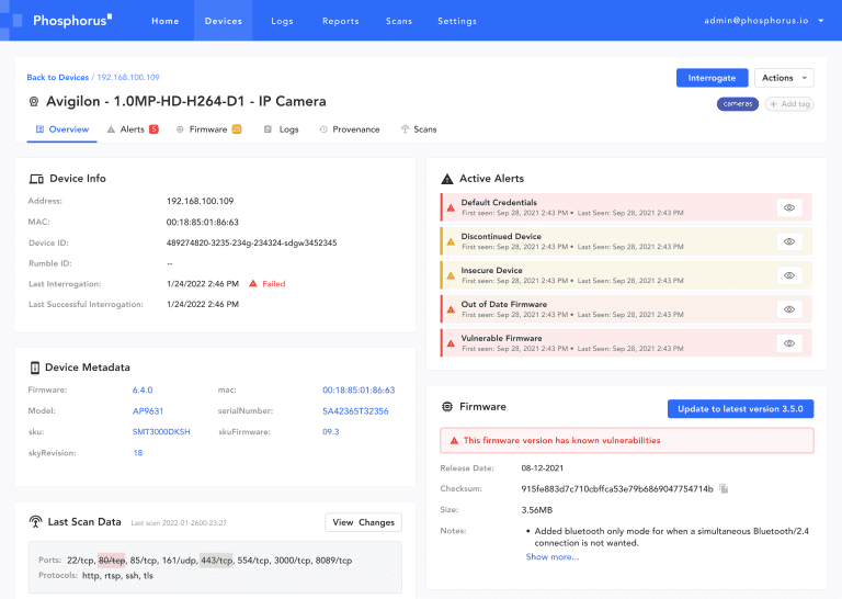 Phosphorus | Enterprise xIoT Cybersecurity Solutions - Phosphorus